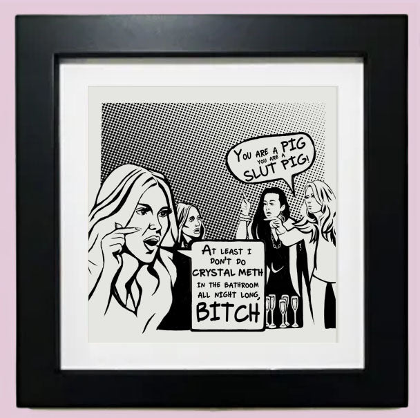 12 X 12 Crystal Meth Slut Pig RHOBH Comic – ShopMeBitch